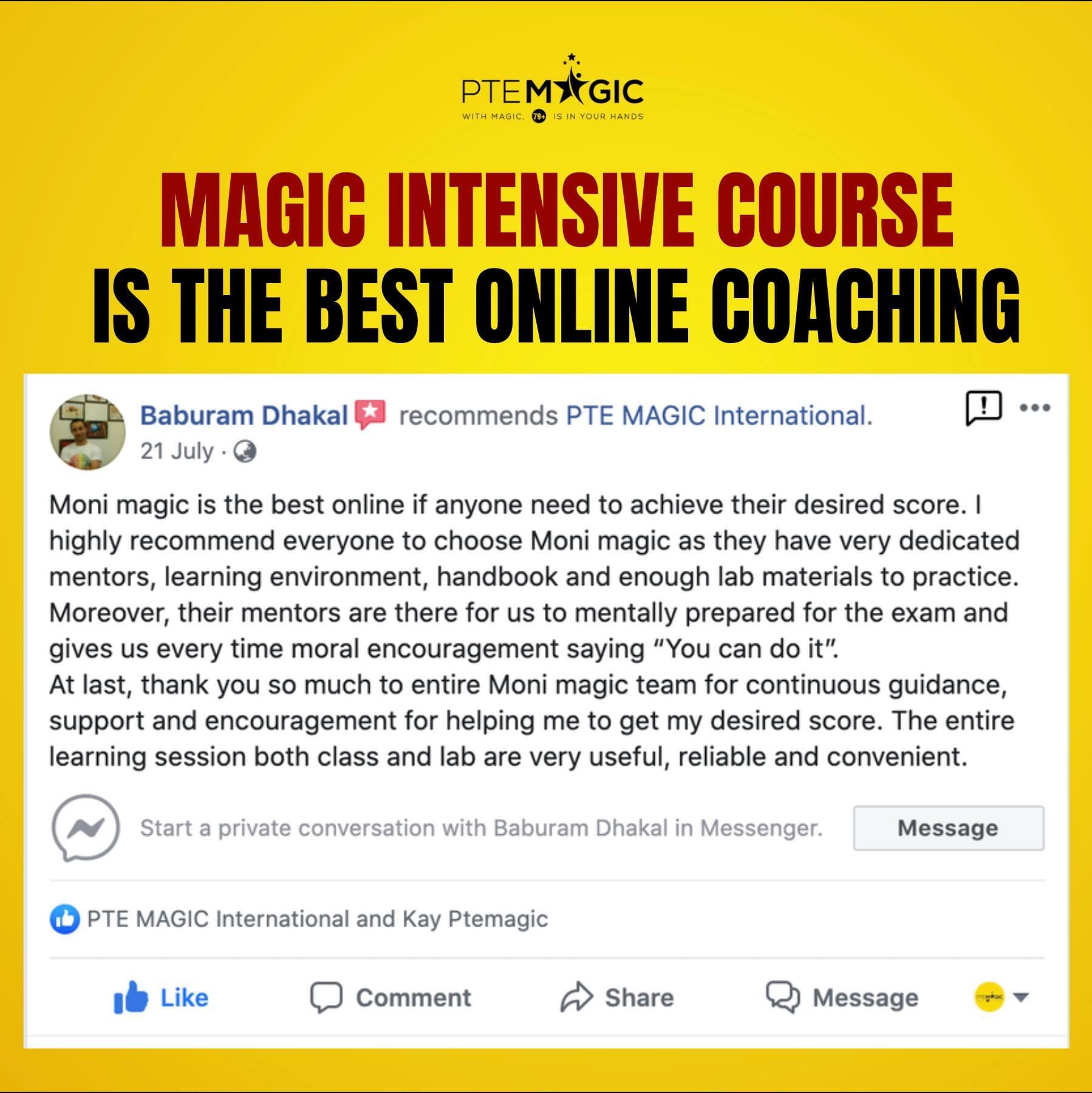 The Two Hour PTE Magic Crash Course